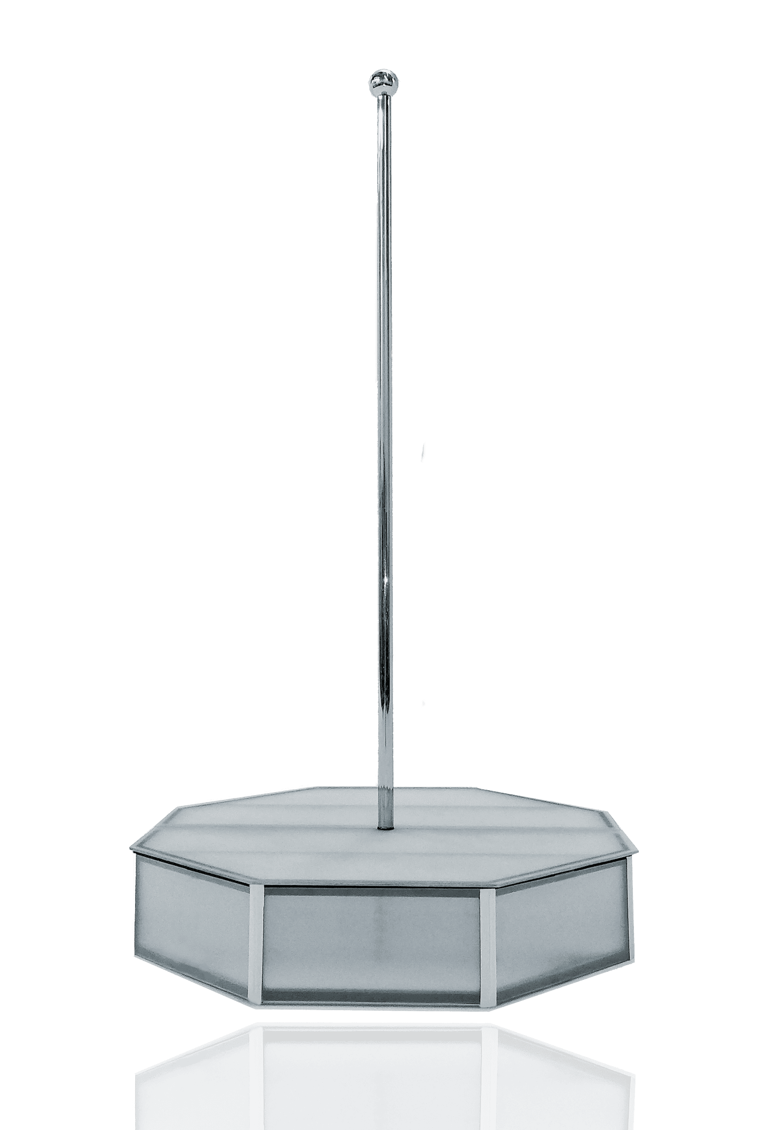 5x5 White Knight Portable Industrial Acrylic Stage & Dance Pole