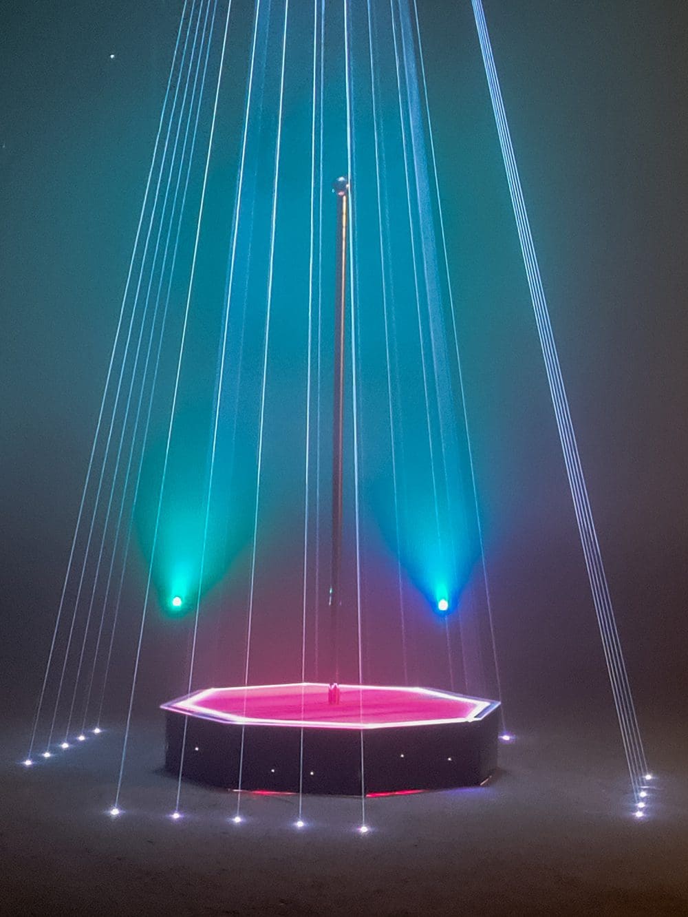 Custom Design Commercial Portable Dance Pole & Octagon Stage