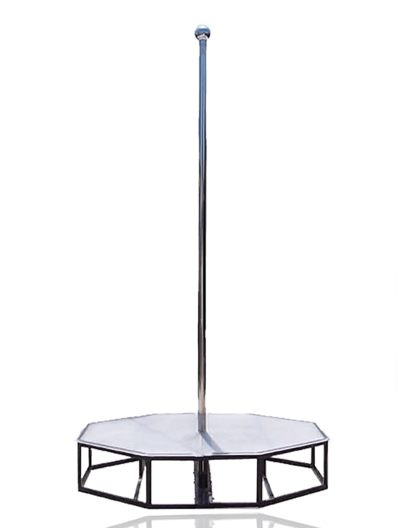 All Star Stages Spinning Portable Pro Dance Poles for Octo Stages