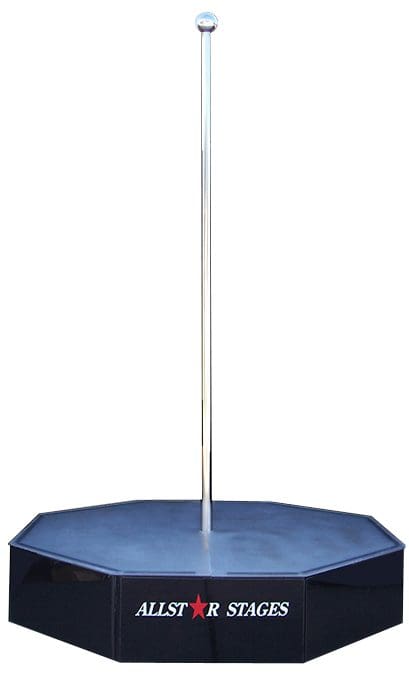 Black Acrylic Side Kits for All Star Stages Portable Octagon Stages