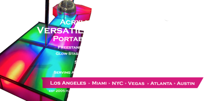 All Star Stages Portable FX Glow Stages, Platforms & Dance Poles