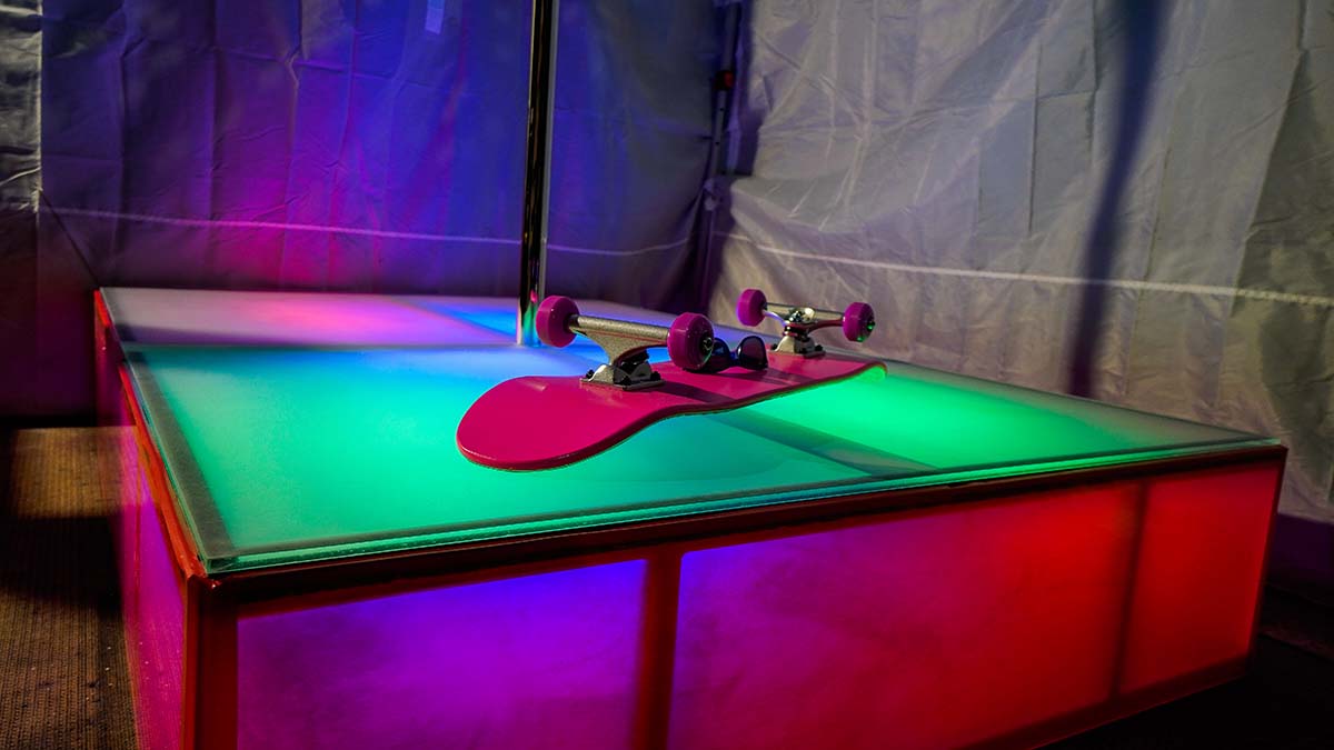 Purchase All Star Stages Portable Spin Dance Pole & Glow Stages