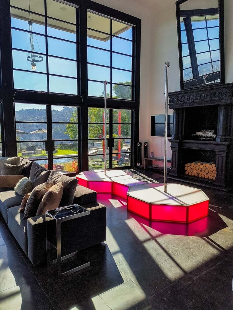 Purchase All Star Stages Portable Spin Dance Pole & Glow Stages