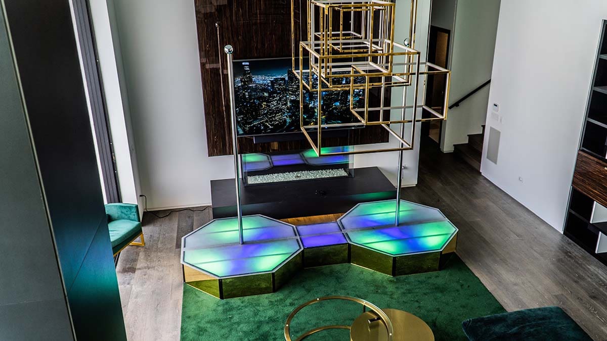 Purchase All Star Stages Portable Spin Dance Pole & Glow Stages