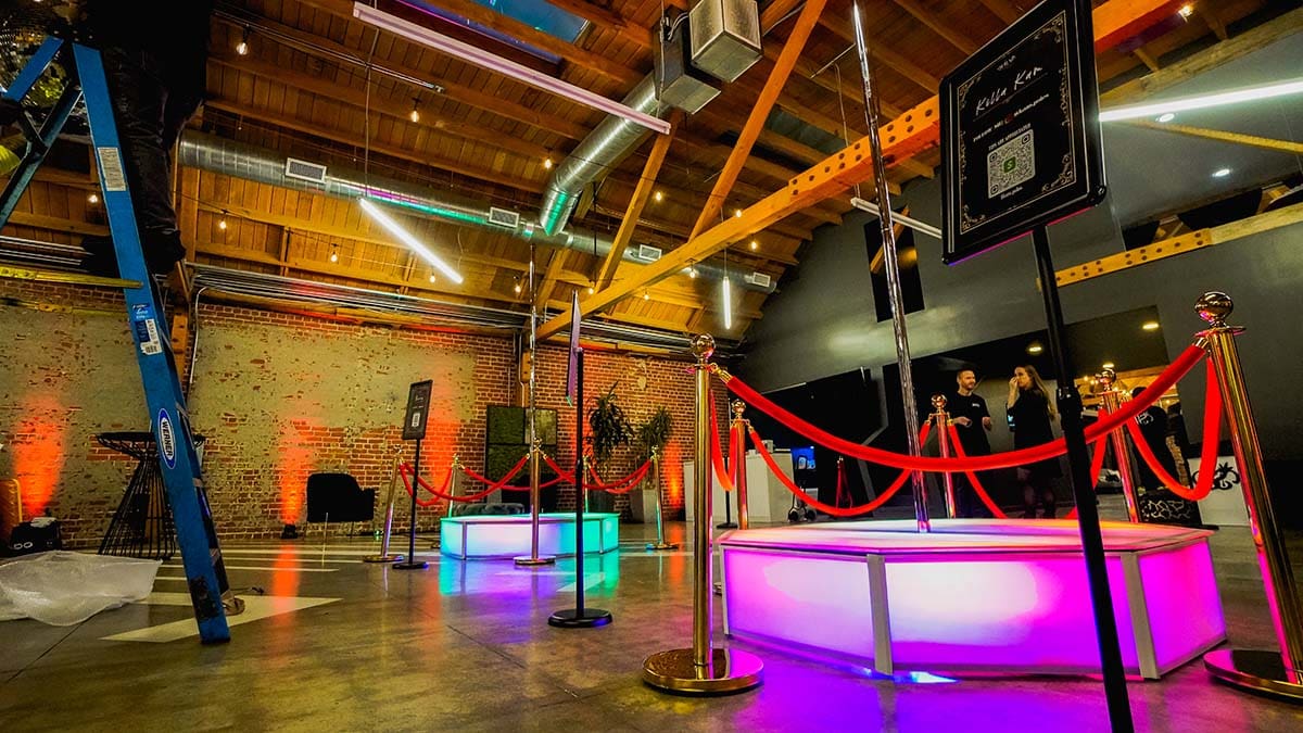 All Star Stages Portable FX Glow Stages, Platforms & Dance Poles