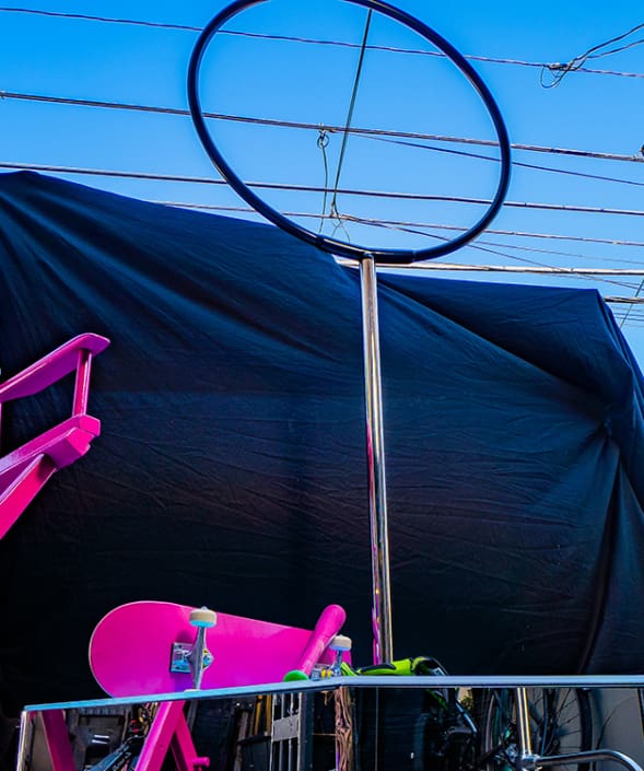 All Star Stages Spinning Portable Pro Dance Poles for Octo Stages